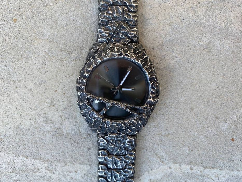 Custom Watch - ALABASTER - 1/1 SILVER STALAGMITE FORMATION meteóre ...