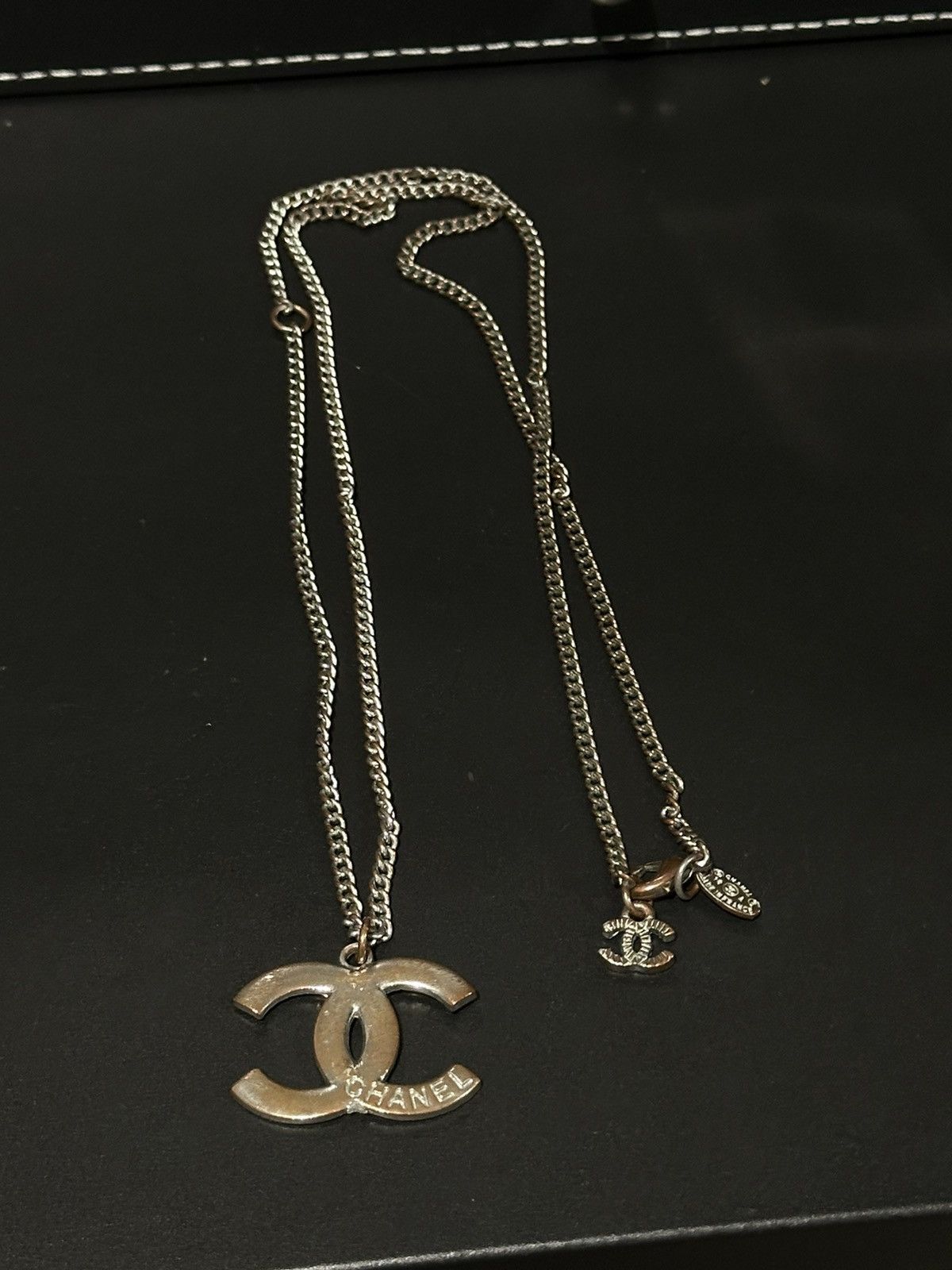 Chanel × Vintage Chanel 90s Double C Logo Pendant | Grailed