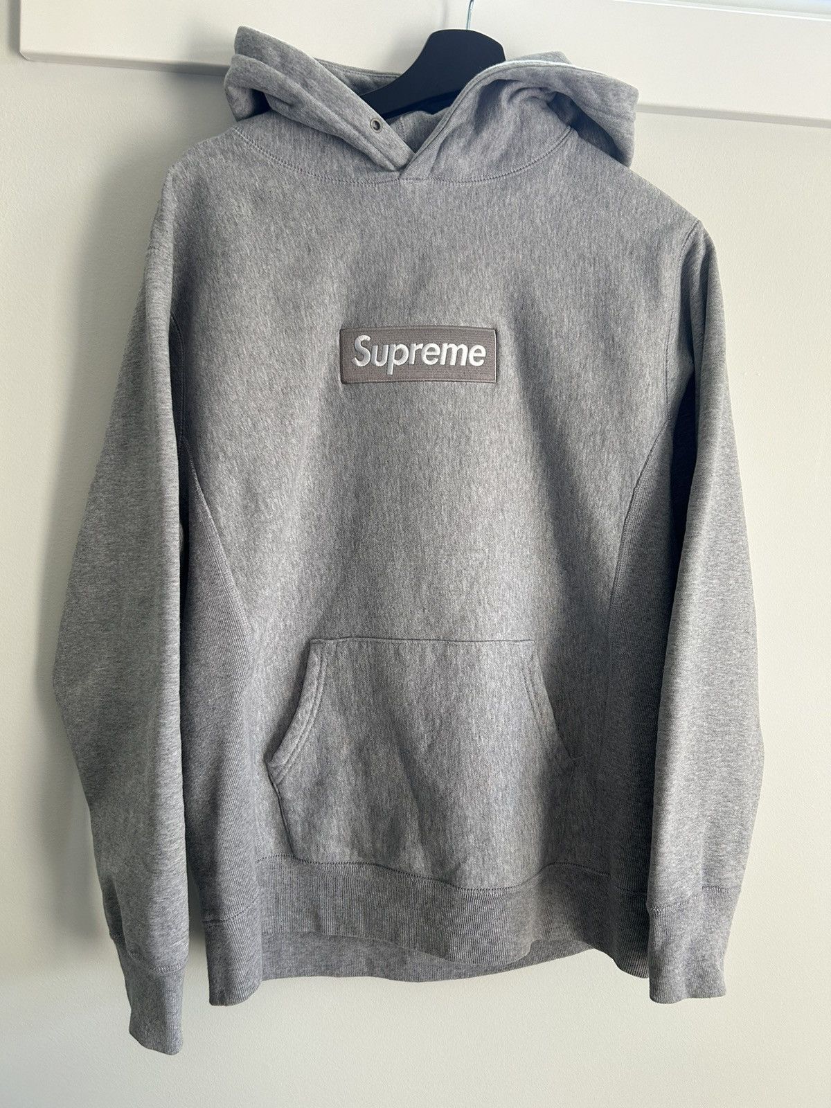 Supreme Supreme 2003 Grey Box Logo Hoodie | Grailed