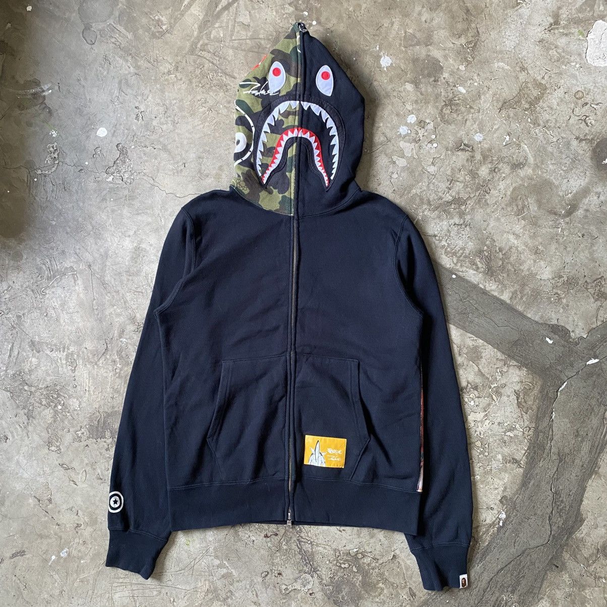Bape × Futura Bape - Futura - Shark Full Zip Hoodie | Grailed