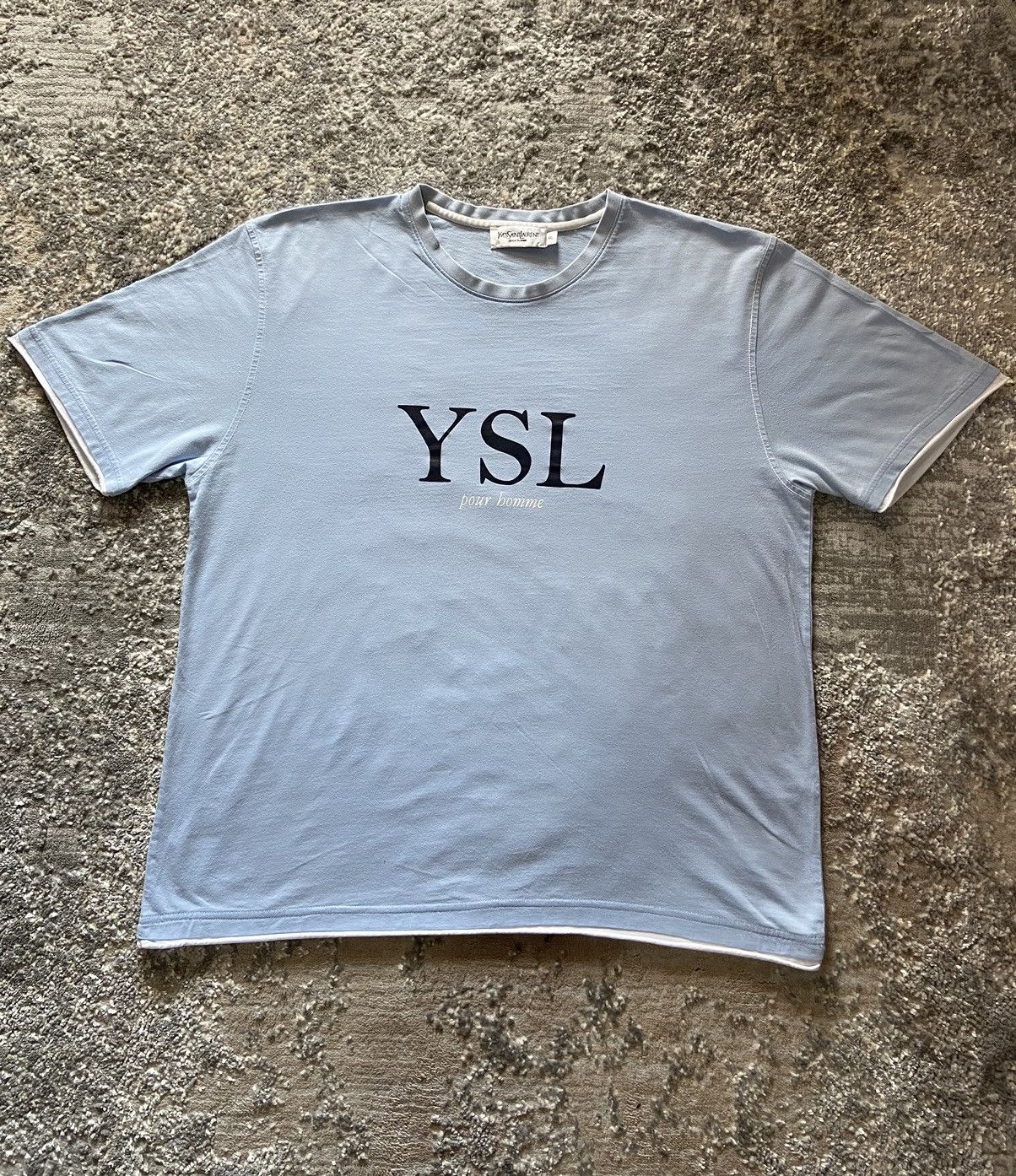 Vintage × Yves Saint Laurent Yves Saint Laurent T Shirt Big Logo | Grailed