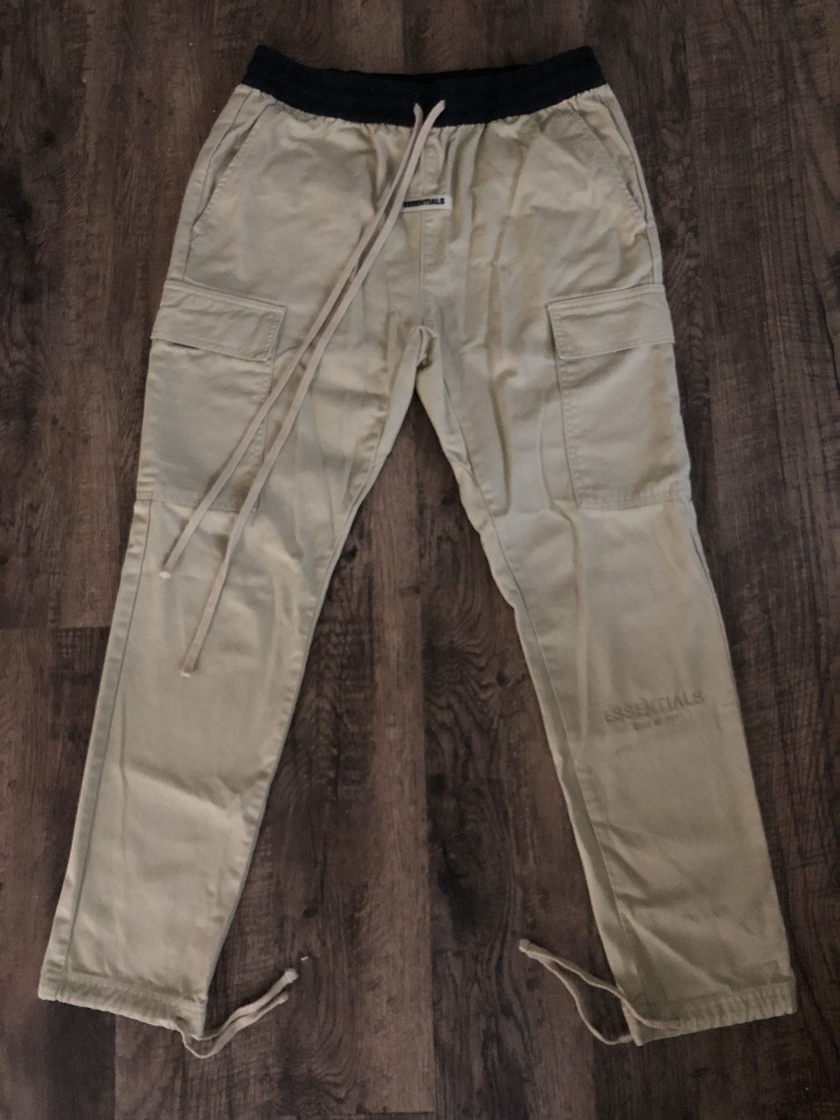 Pacsun Fear of God Essentials Cargo Pants Khaki FW19 | Grailed