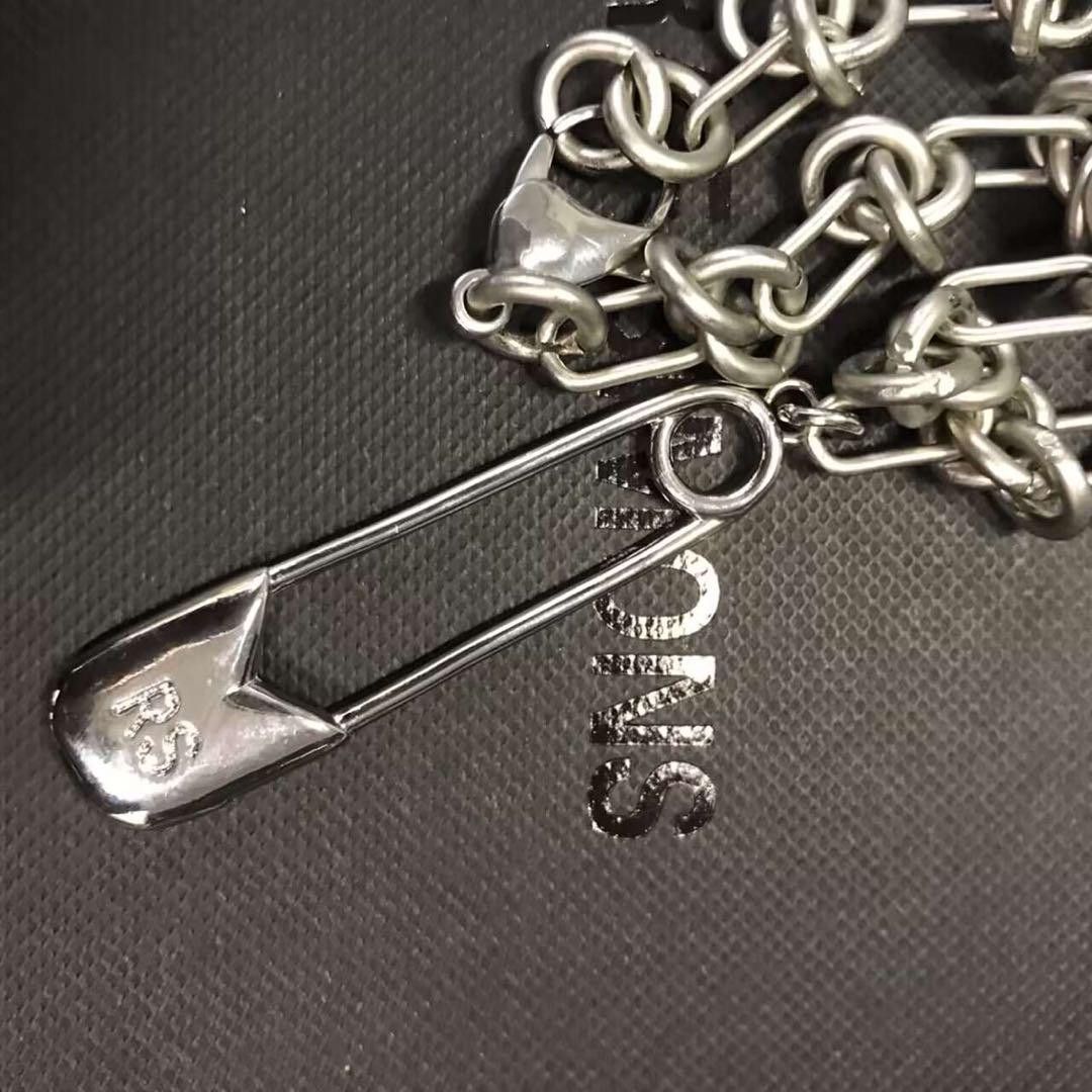 Raf Simons Safety Pin R Logo Bracelet | Grailed