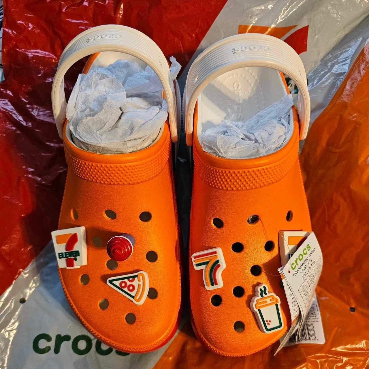 Streetwear limited edition 7 eleven collab with crocs | Grailed
