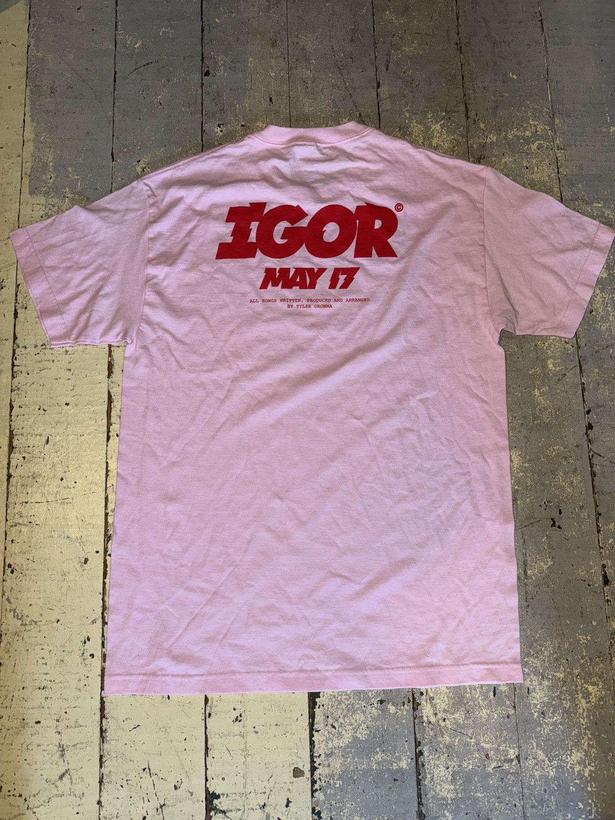 Golf Wang × Tyler The Creator Tyler the Creator Golf Wang Pink Igor tee ...