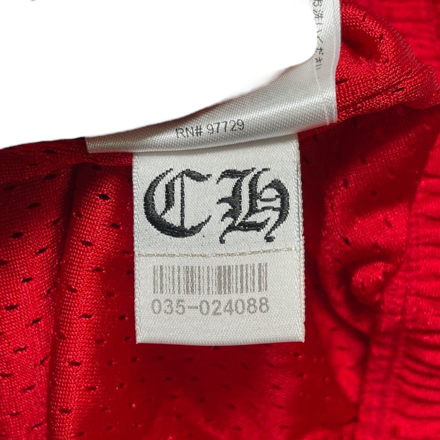 Chrome Hearts Chrome Hearts Matty Boy Form Mesh Varsity Shorts Red ...