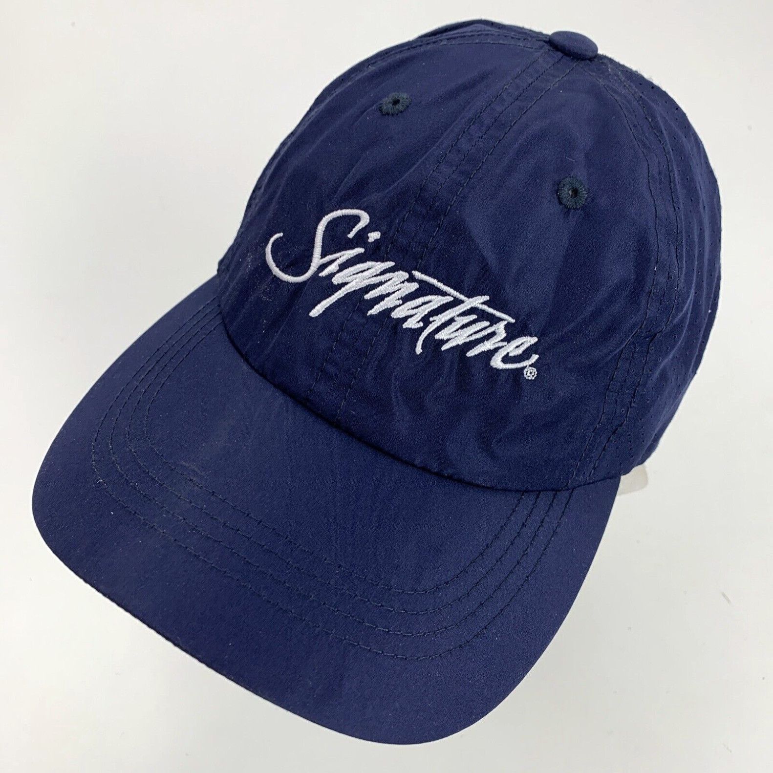 Vintage Signature Blue Ball Cap Hat Adjustable Baseball | Grailed