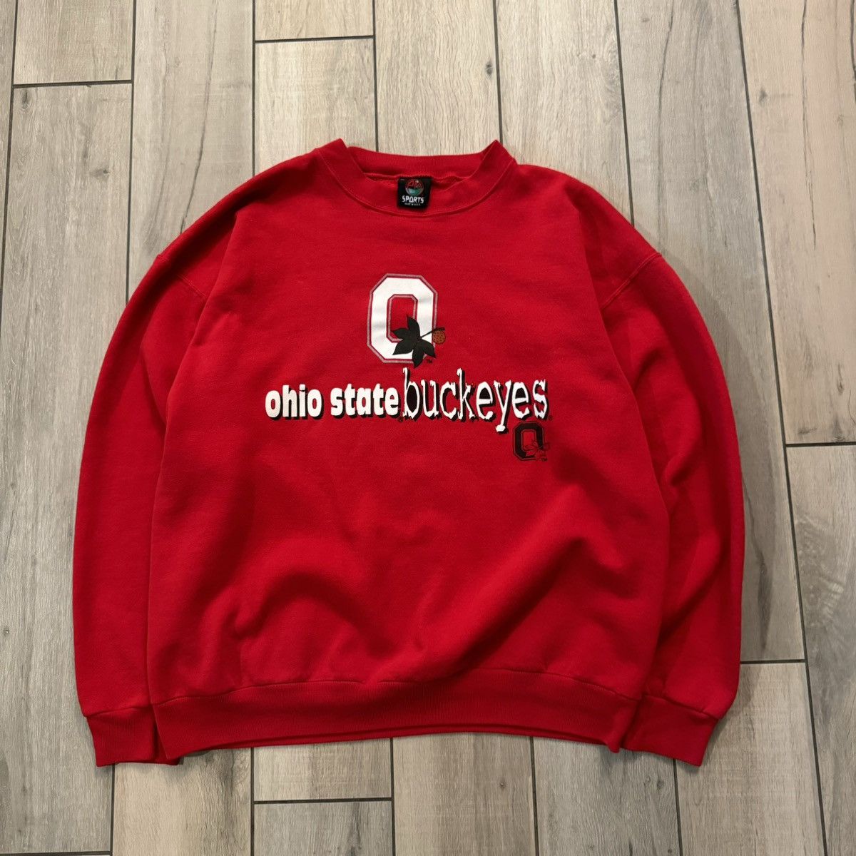 Jnco × Nike × Stussy Vintage 90s Red Ohio College Spell Out Graphic ...