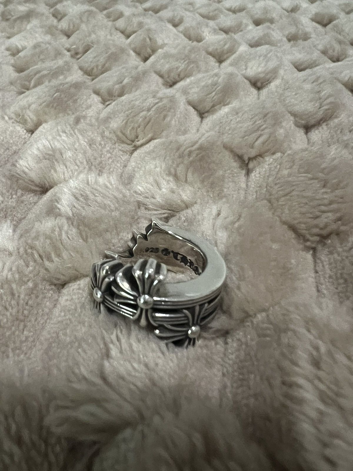 Chrome Hearts Chrome Hearts Triple Cross Curve Ring Size 4 | Grailed
