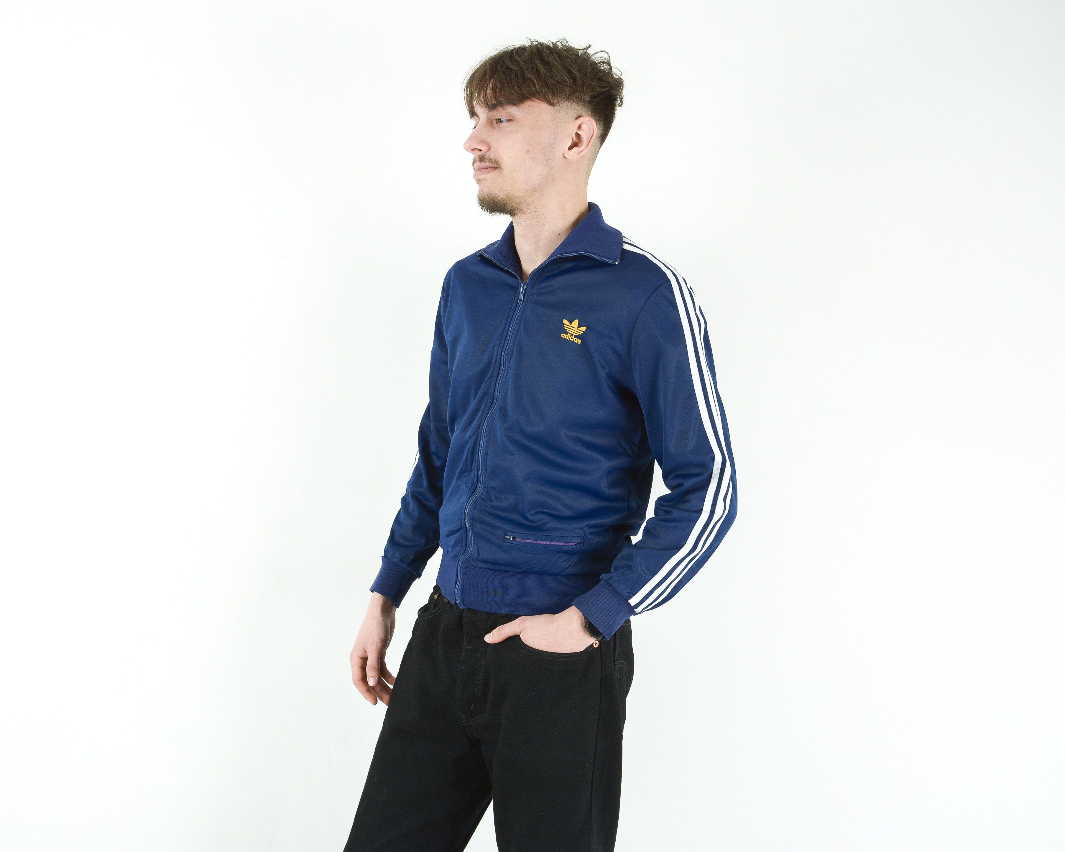 Adidas 1970s Vintage S / XS Retro Tracksuit Jacket Top Jumper Sport ...