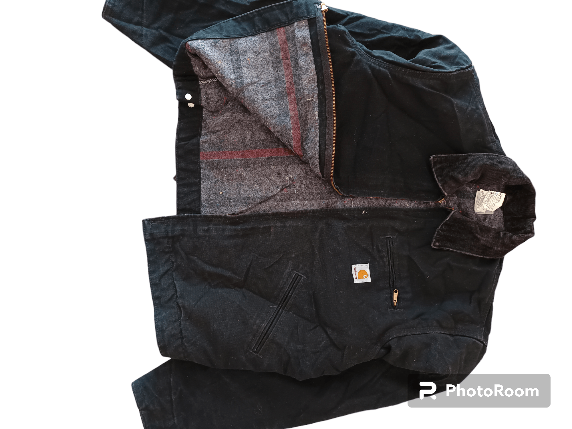 Carhartt × Streetwear × Vintage 90's Carhartt Detroit jacket J01 BLK ...