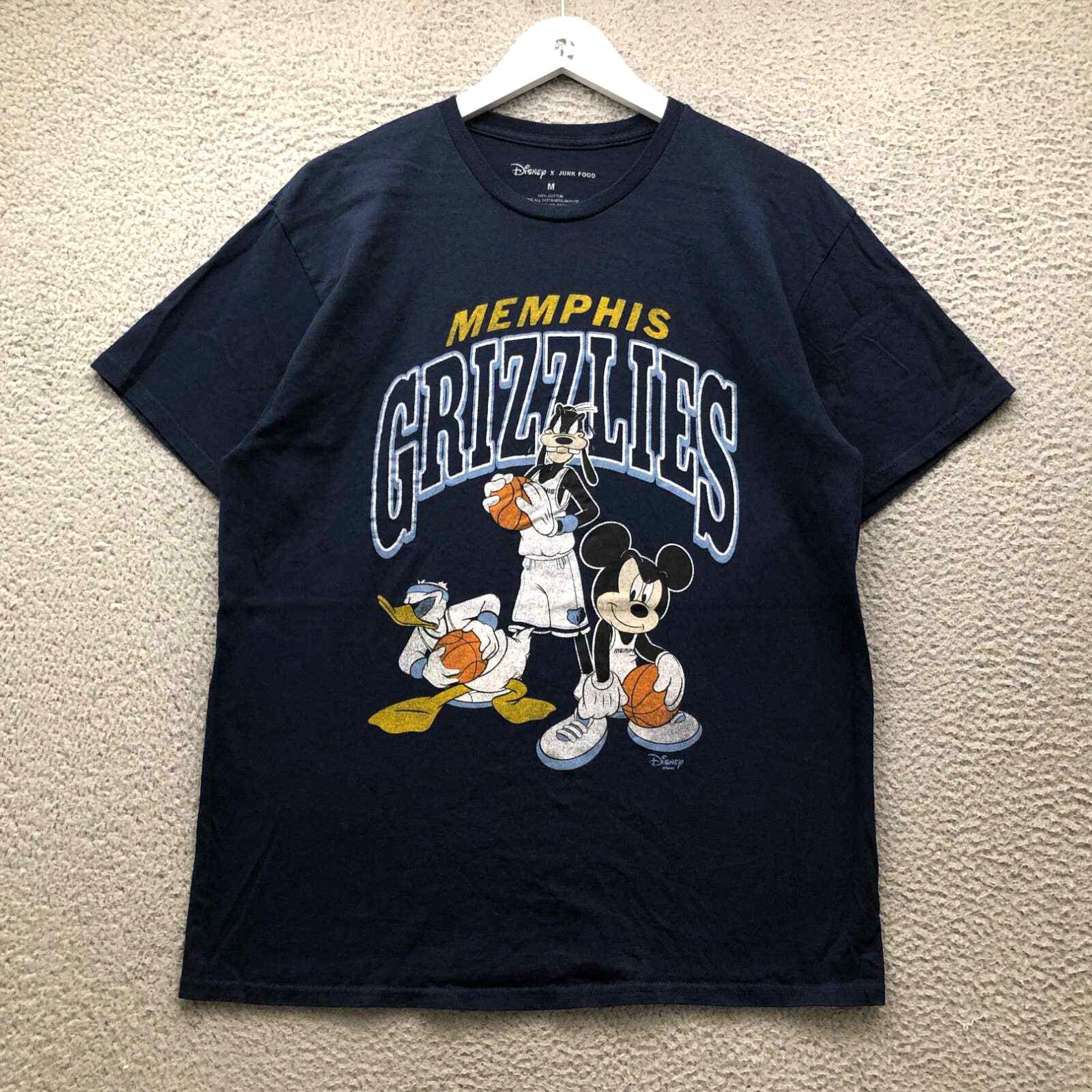 Junk Food Disney x Junk Food Memphis Grizzlies T-Shirt Men's M TV Basketball Mickey Mouse | Grailed