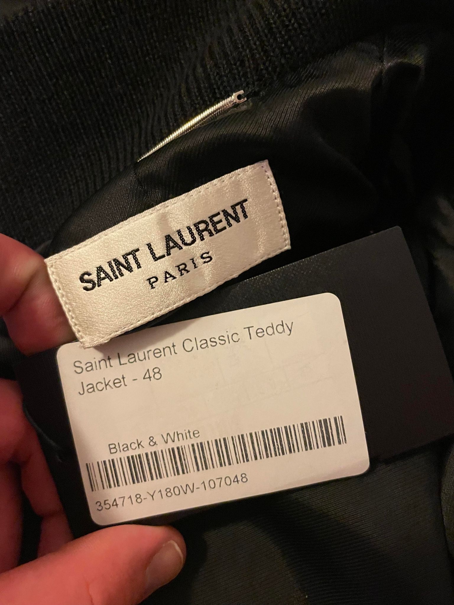 Saint Laurent Paris SLP Classic Wool Teddy Jacket | Grailed