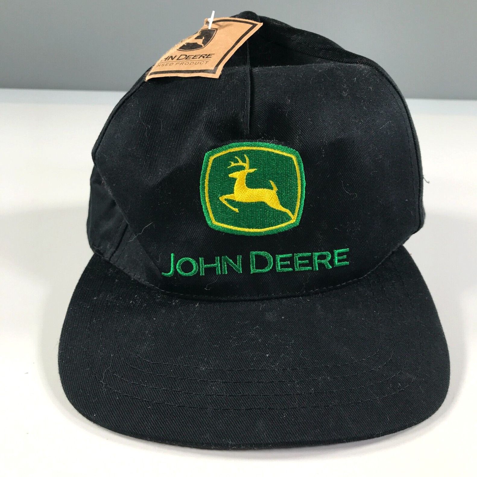 John Deere John Deere Snapback Hat Black New Green Yellow Logo Tractors ...