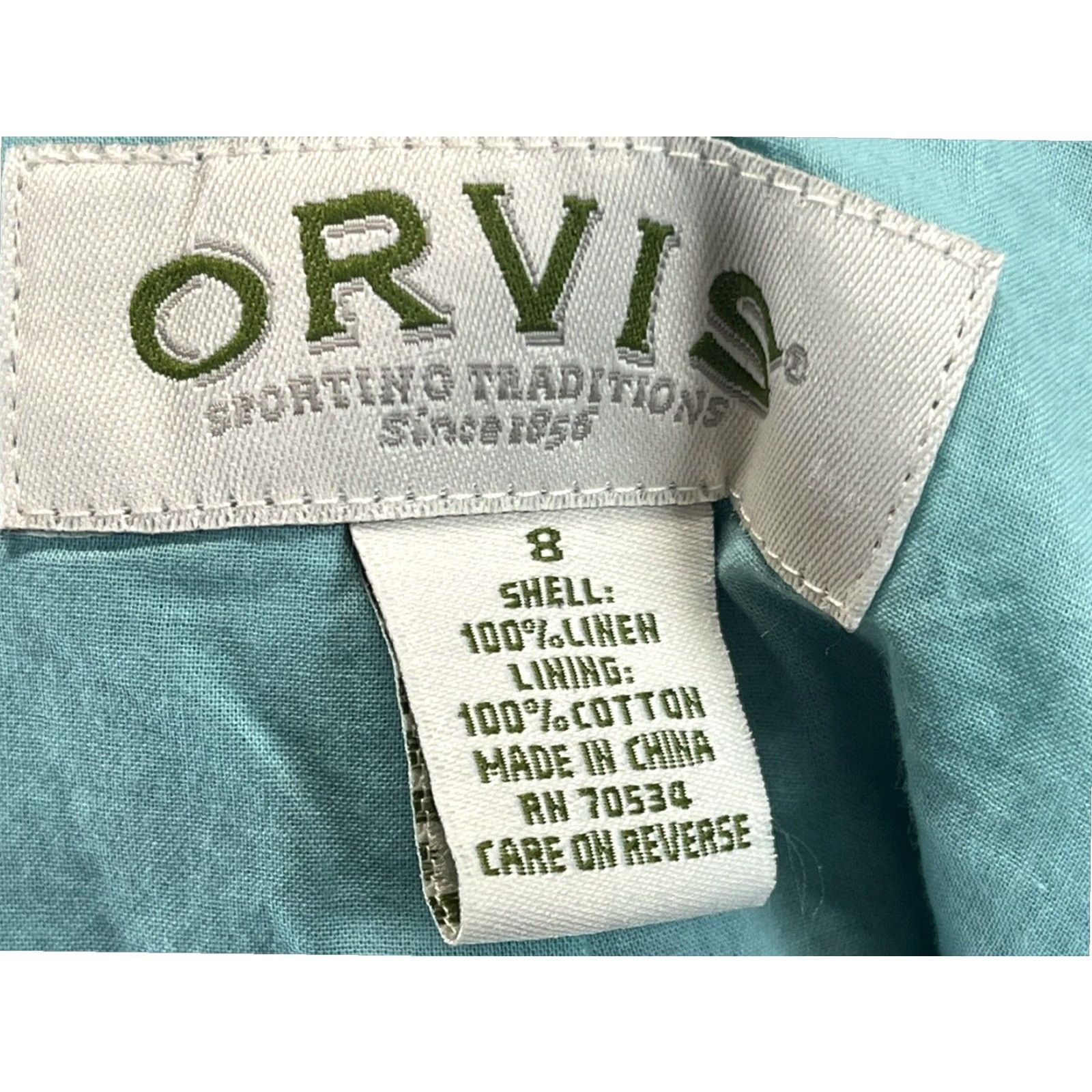 Orvis Orvis Premium Linen Womens Full Button Jacket with Pleated Front ...