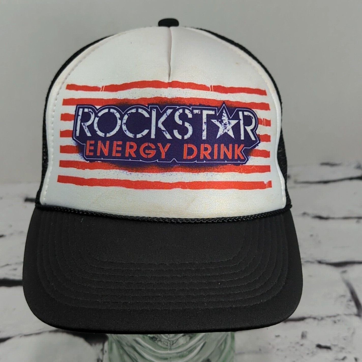 Bally Authentic Rockstar Energy Drink Embroidered Logo Adjustable Fit ...