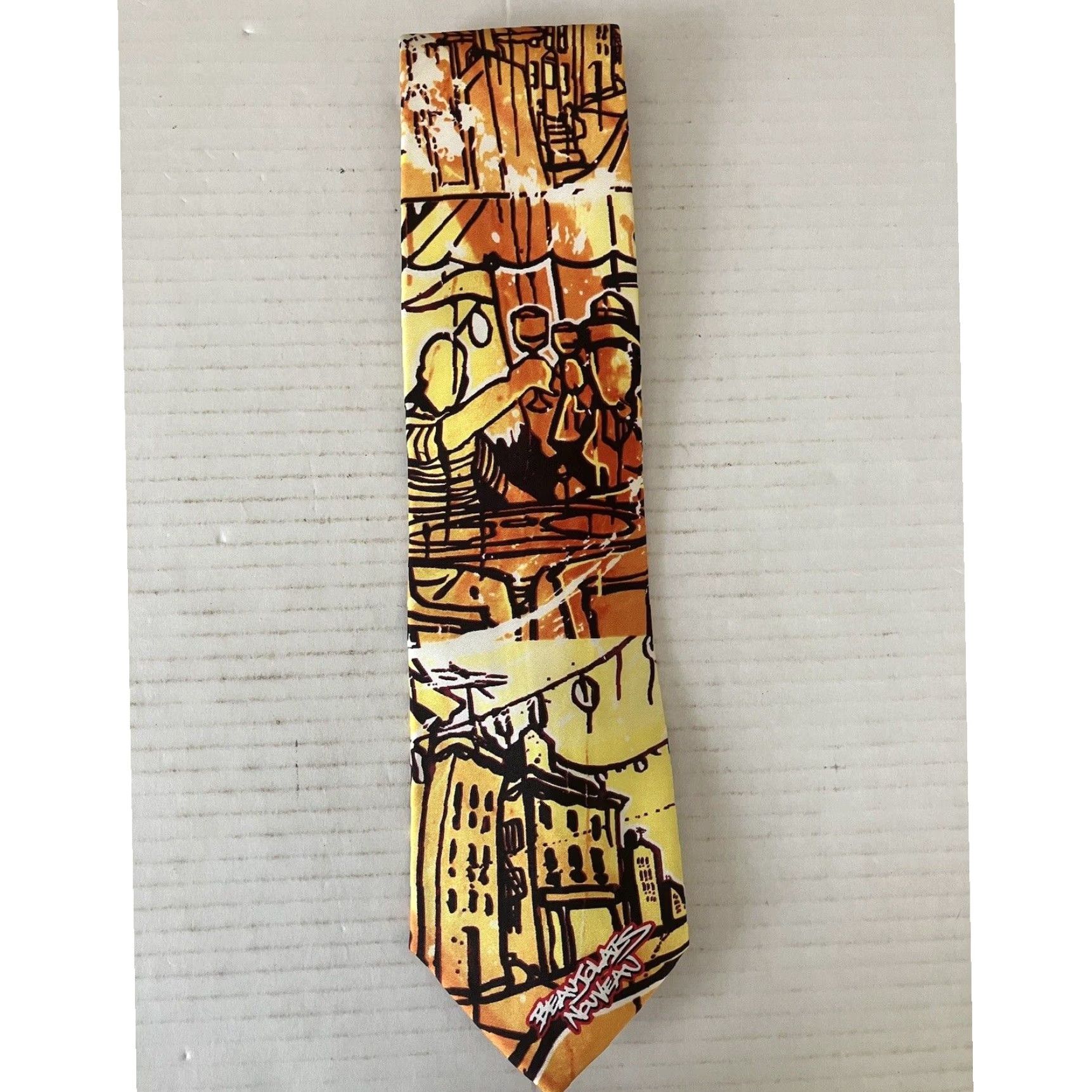 George Georges Dubeuf Silk Satin Mens Necktie Featuring a Beaujolais ...