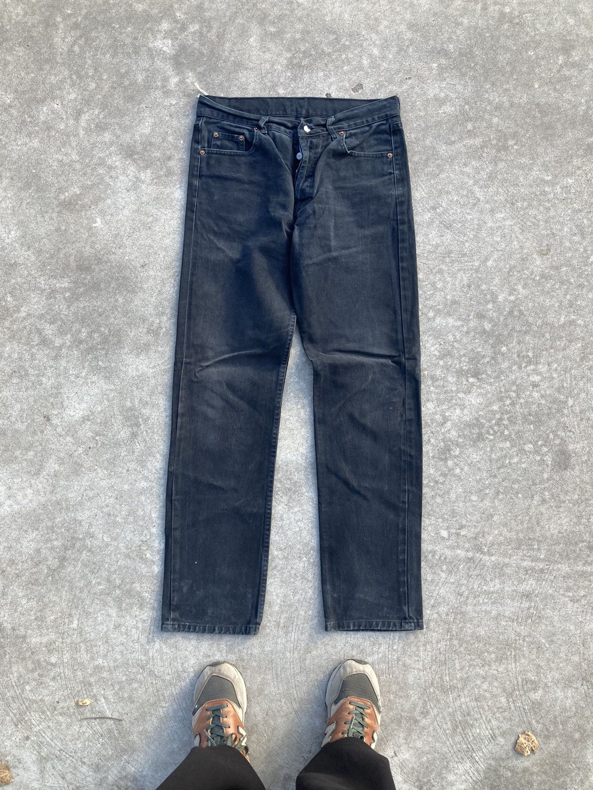 DENIM TEARS × Levi's × Vintage Vintage 90s Levi’s 501 Faded Black Denim ...