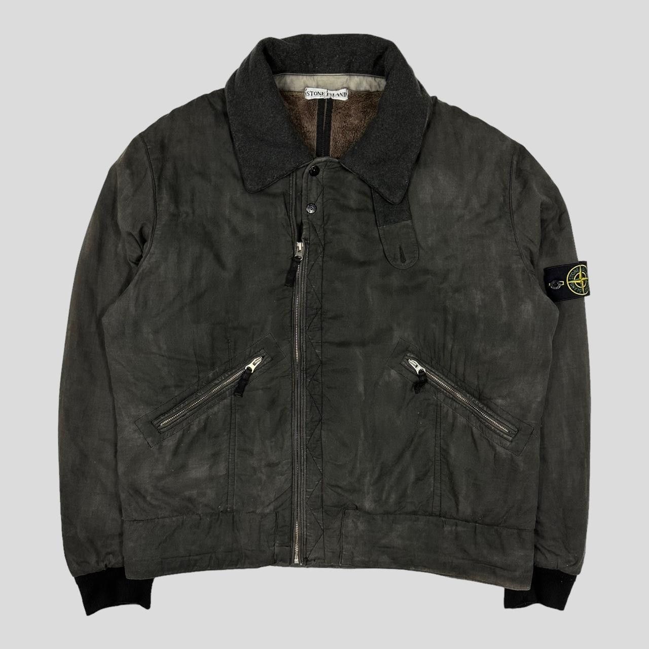 Stone Island Stone Island AW06 Sherpa Lined Heavyweight Bomber Jacket ...