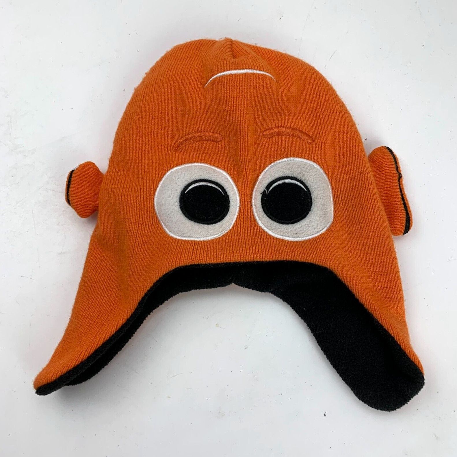 Vintage Kids Orange Cartoon Eyes Skull Cap Hat Fitted One Size | Grailed