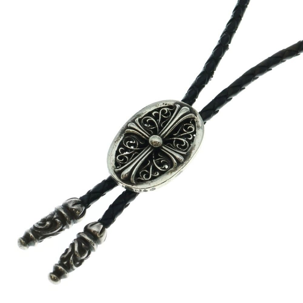 Chrome Hearts Chrome Hearts Classic Oval Cross Loop Tie Silver Black ...