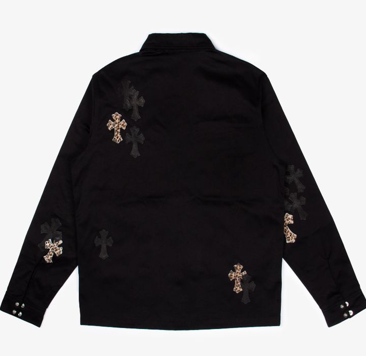 Chrome Hearts CHROME HEARTS MIXED LEOPARD CROSS PATCH WORKDOG WORK DOG | Grailed