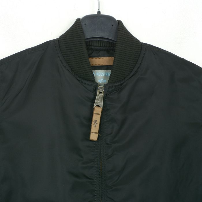 Alpha Industries MA-1 S Bomber Jacket Pilot Zip Up Coat Aviator ...
