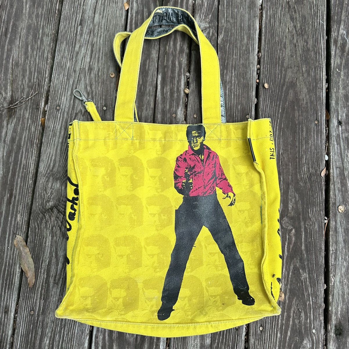 Andy Warhol Andy Warhol “Elvis Presley” Tote Bag with Pistol Coin Pouch | Grailed