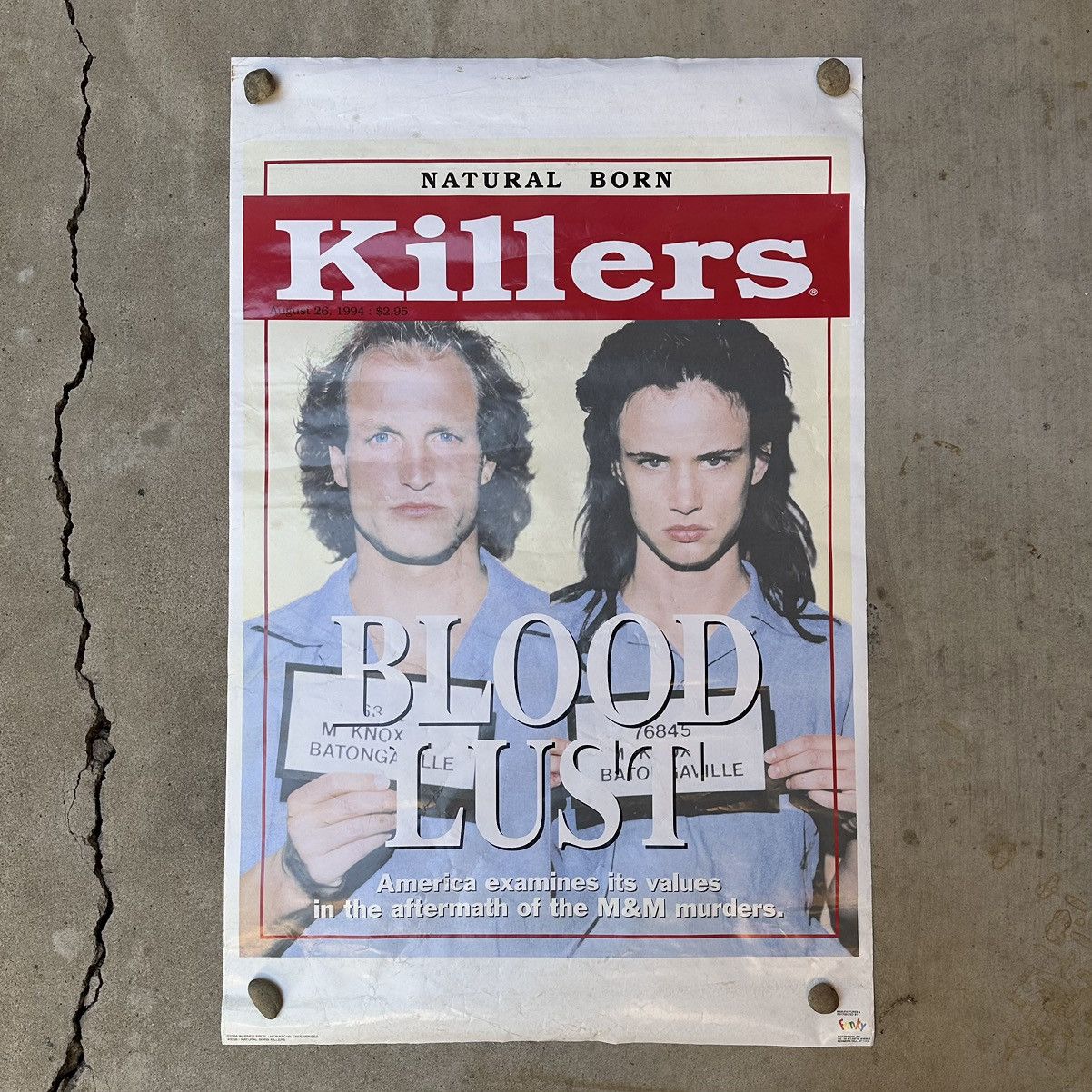 Movie × Vintage Vintage 1994 Natural Born Killers Movie Poster | Grailed