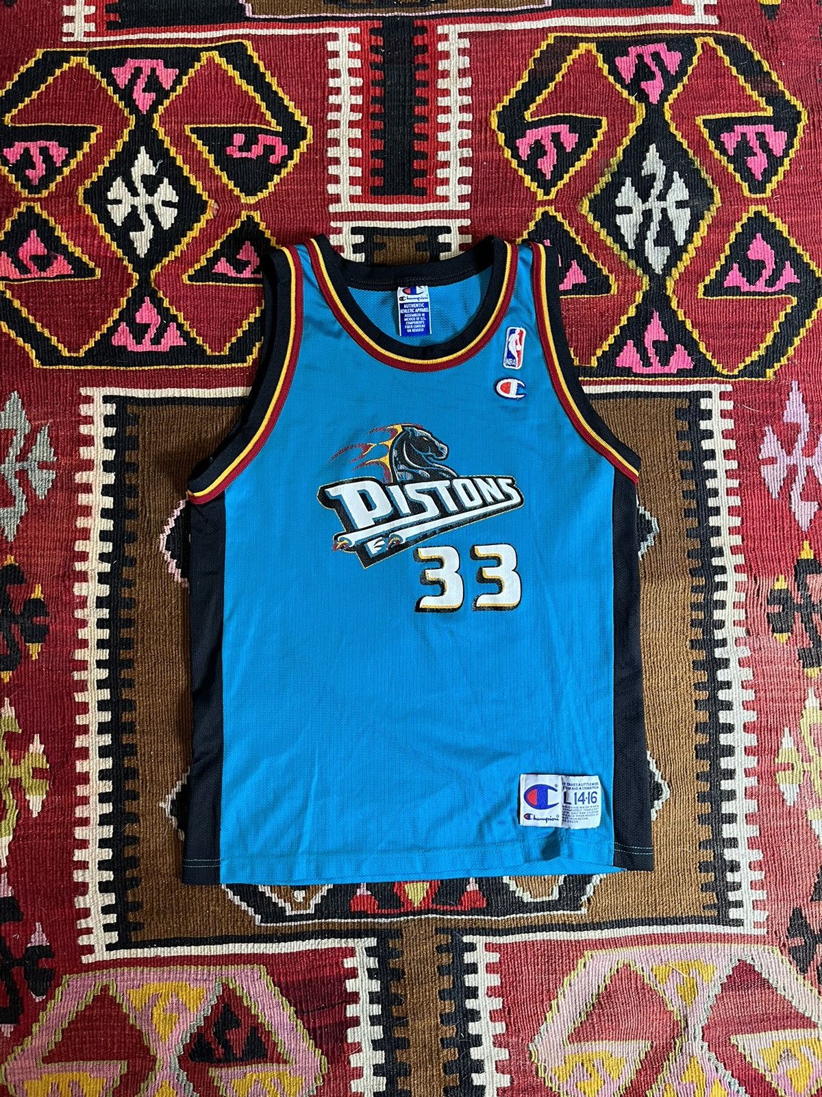 Champion × NBA × Vintage Vintage 90 Detroit Pistons Grant Hill champion ...