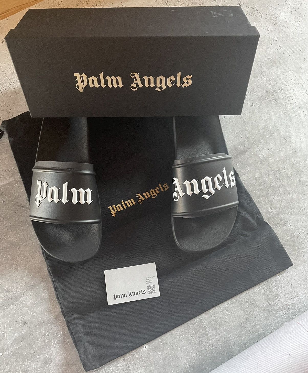 Palm Angels × Streetwear Palm Angels slides | Grailed
