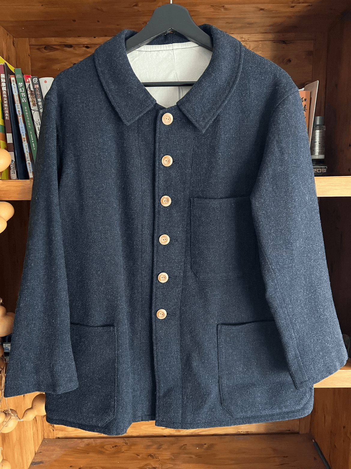 Visvim Sz 3 Visvim 17AW Indigo Dye Wool Coat | Grailed