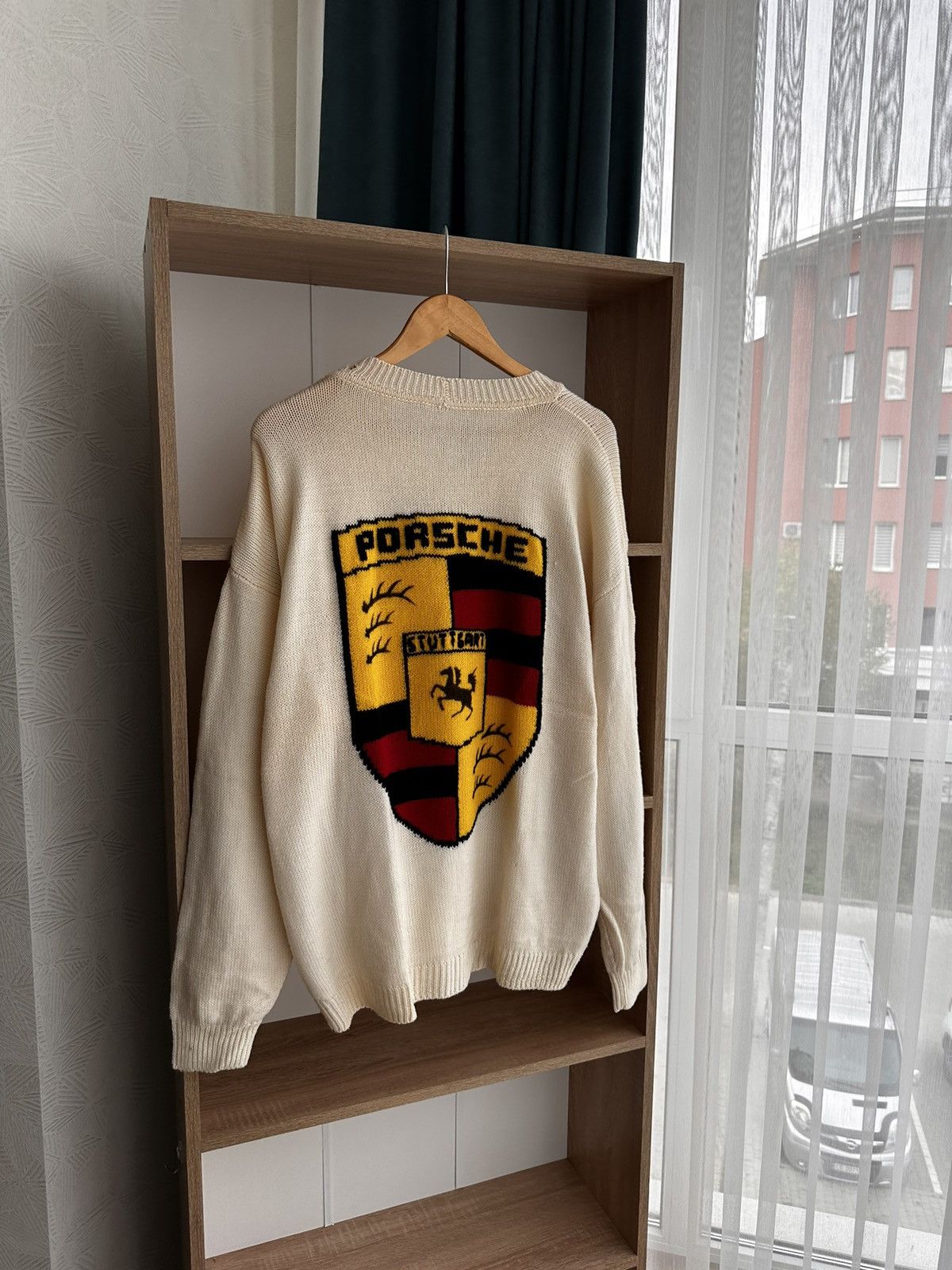Vintage Vintage Porsche Design Racing Big Logo Knit Sweater | Grailed