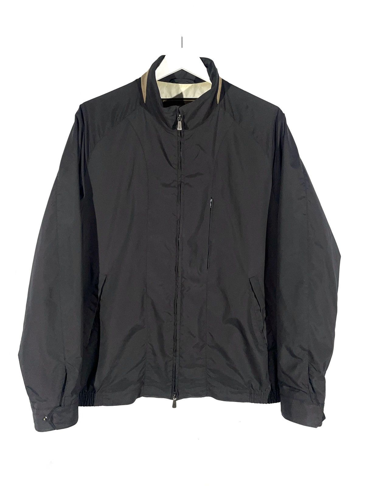 Italian Designers × Loro Piana × Luxury Loro Piana Nylon Harrington Jacket Storm System Rain ...