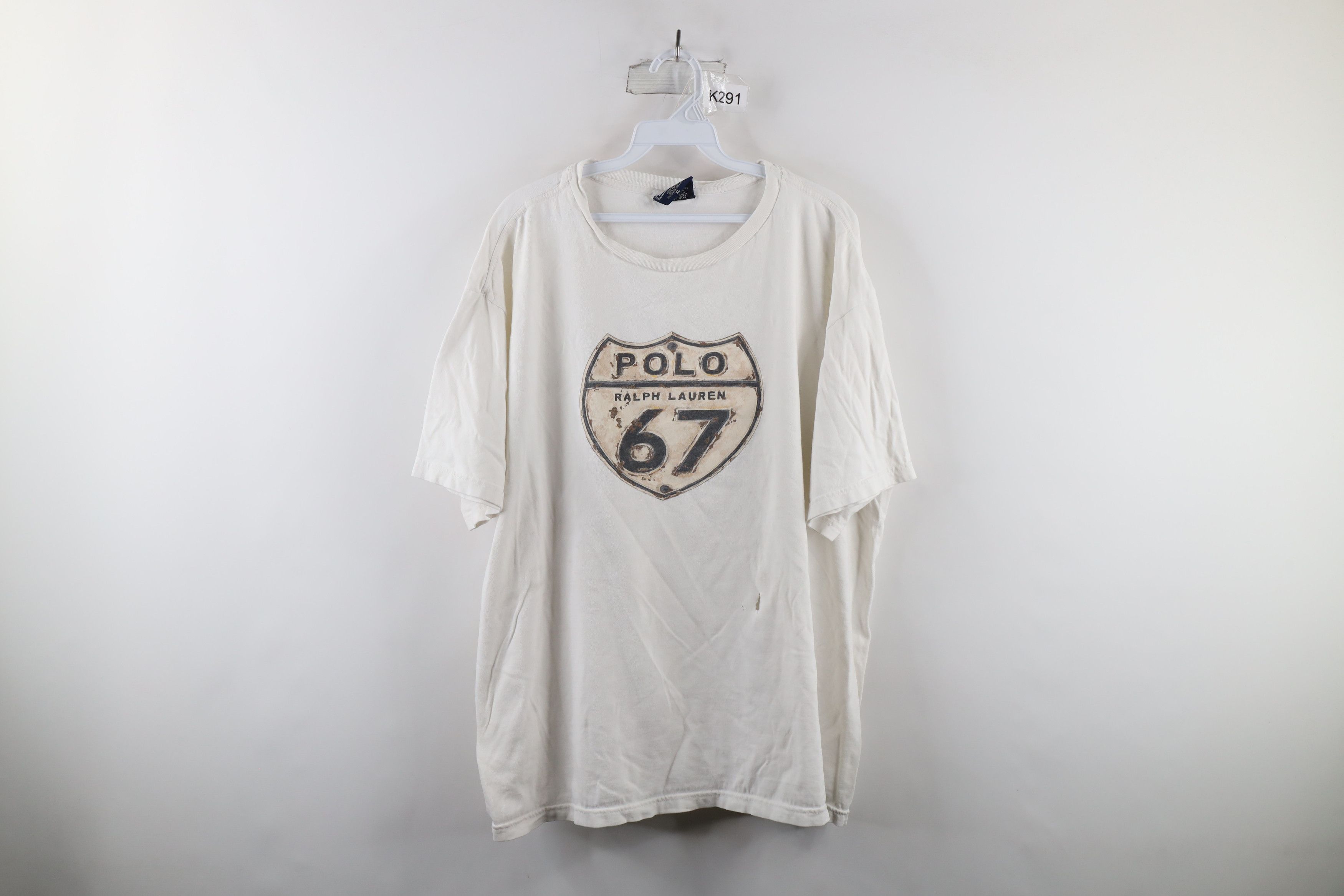 Ralph Lauren × Vintage Vintage 90s Polo Sport Ralph Lauren Out Road Sign T-Shirt | Grailed