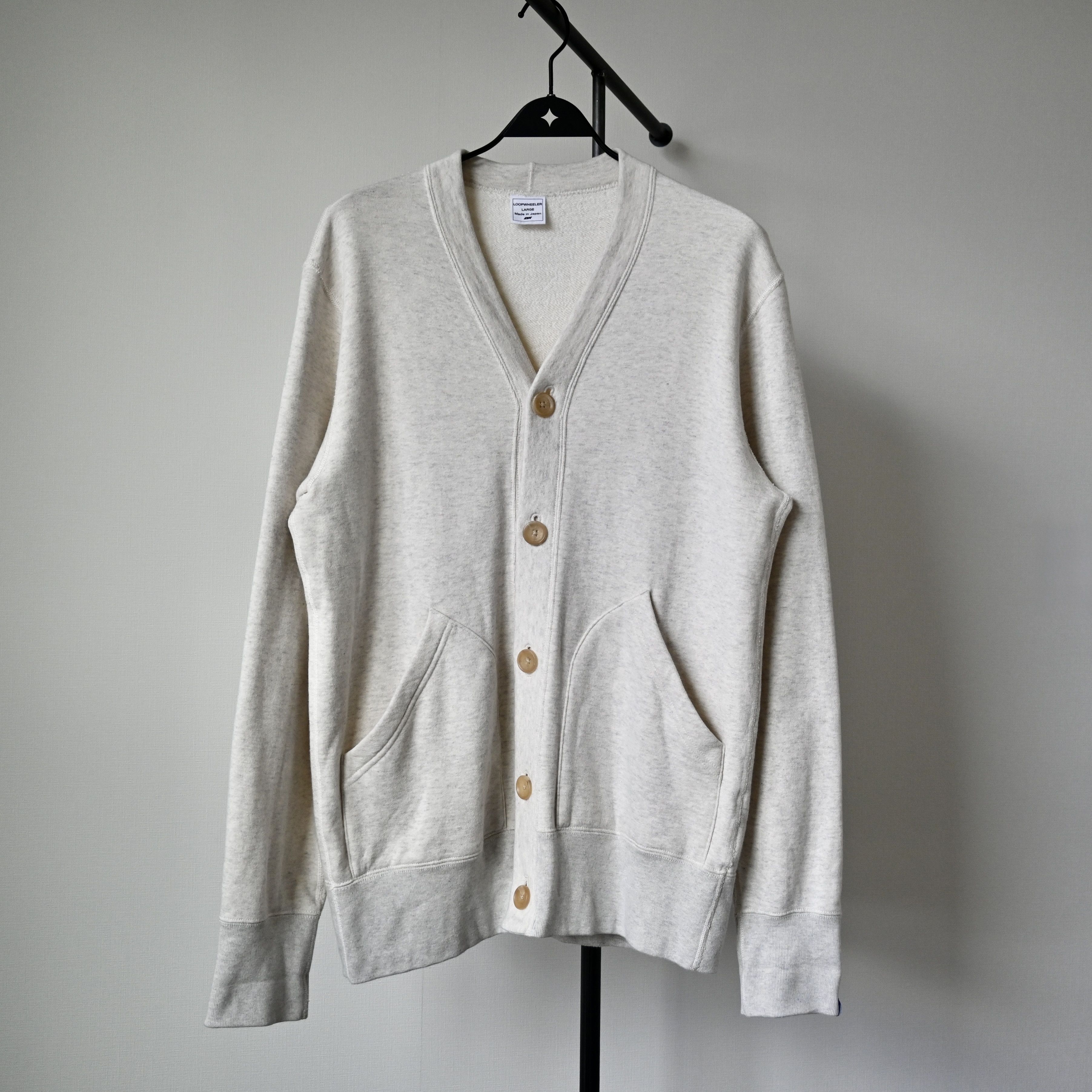 Loopwheeler LOOPWHEELER tsuriami French-terry cardigan made in Japan ...