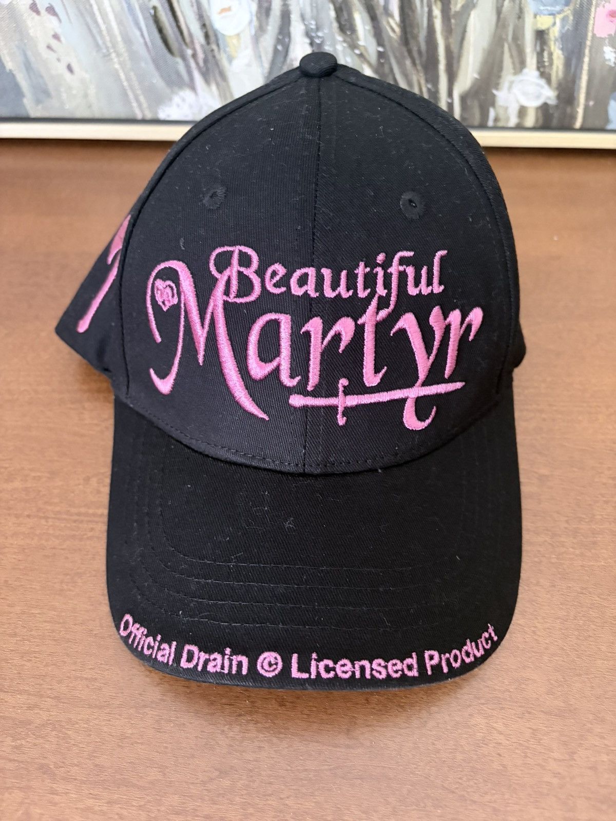 Drain Gang Bladee 2025 “Beautiful Martyr” tour dg heart hat in black ...