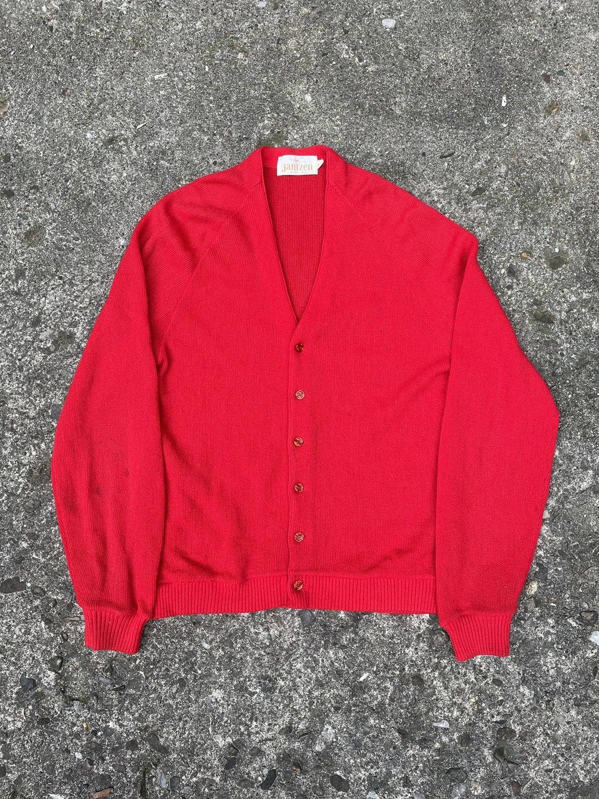 Jantzen × Made In Canada × Vintage VTG 1960’s Jantzen Red Mohair Knit ...