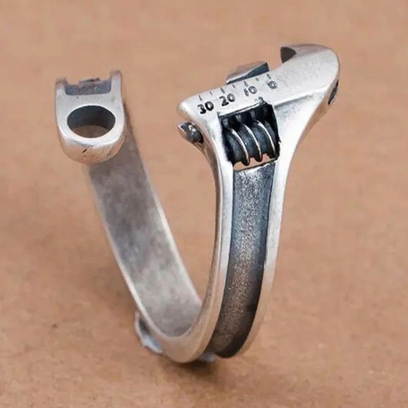 Vintage Retro Wrench Opening Free Size Adjustable Metal Ring | Grailed