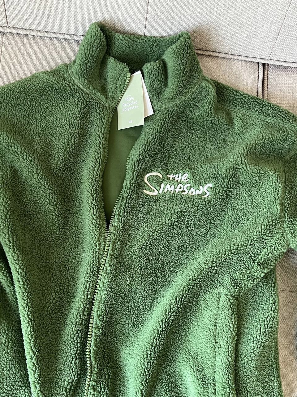 H&M Simpsons Oversized Fit Teddy Jacket | Grailed