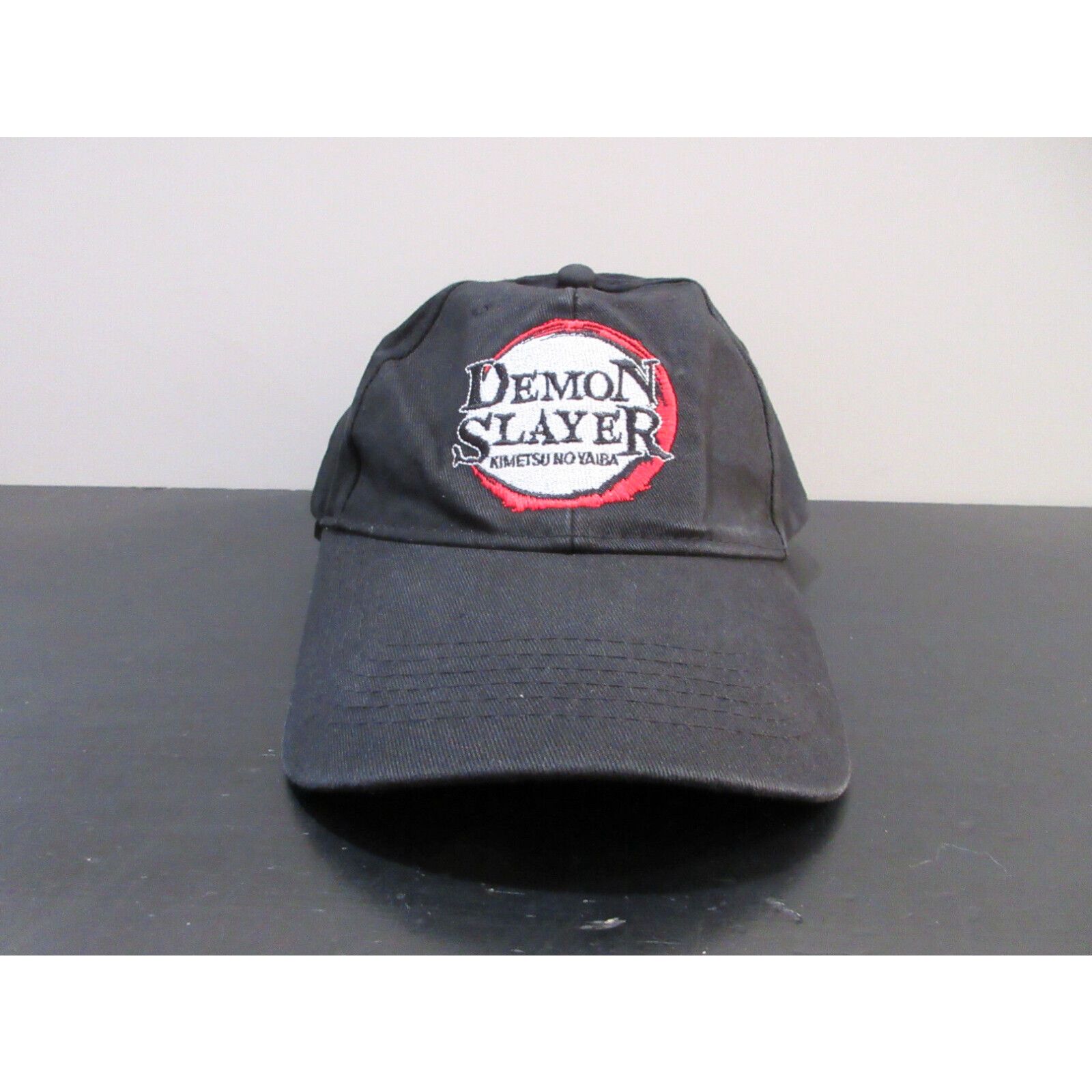 Vintage Demon Slayer Hat Cap Strap Back Black Kimetsu No Yaiba Manga ...