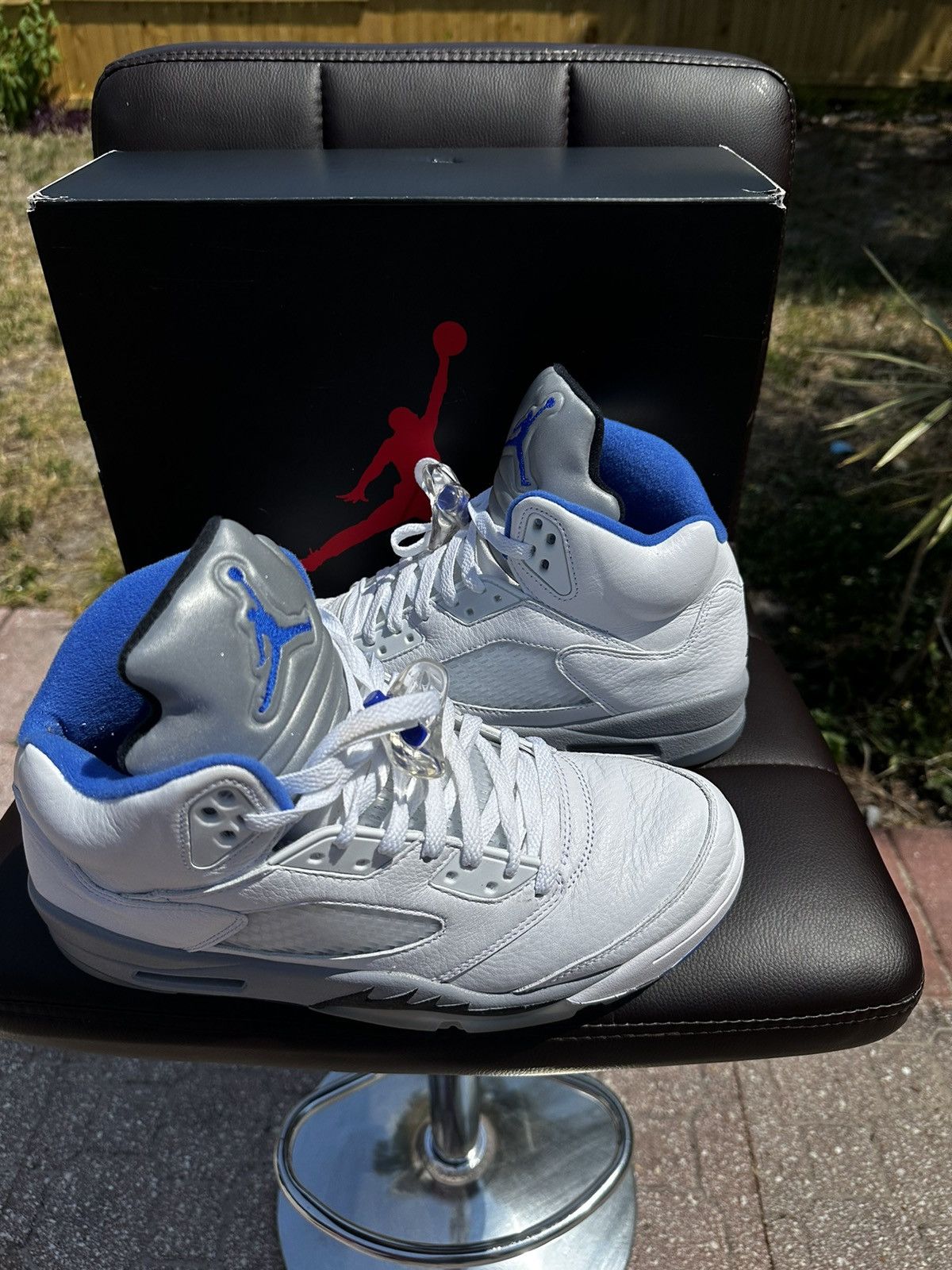 Jordan Brand Jordan 5s (White stealth) 2020 | Grailed