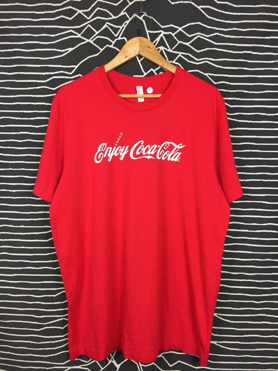 Coca Cola × Vintage Enjoy Coca Cola Spell Out Logo Tee | Grailed