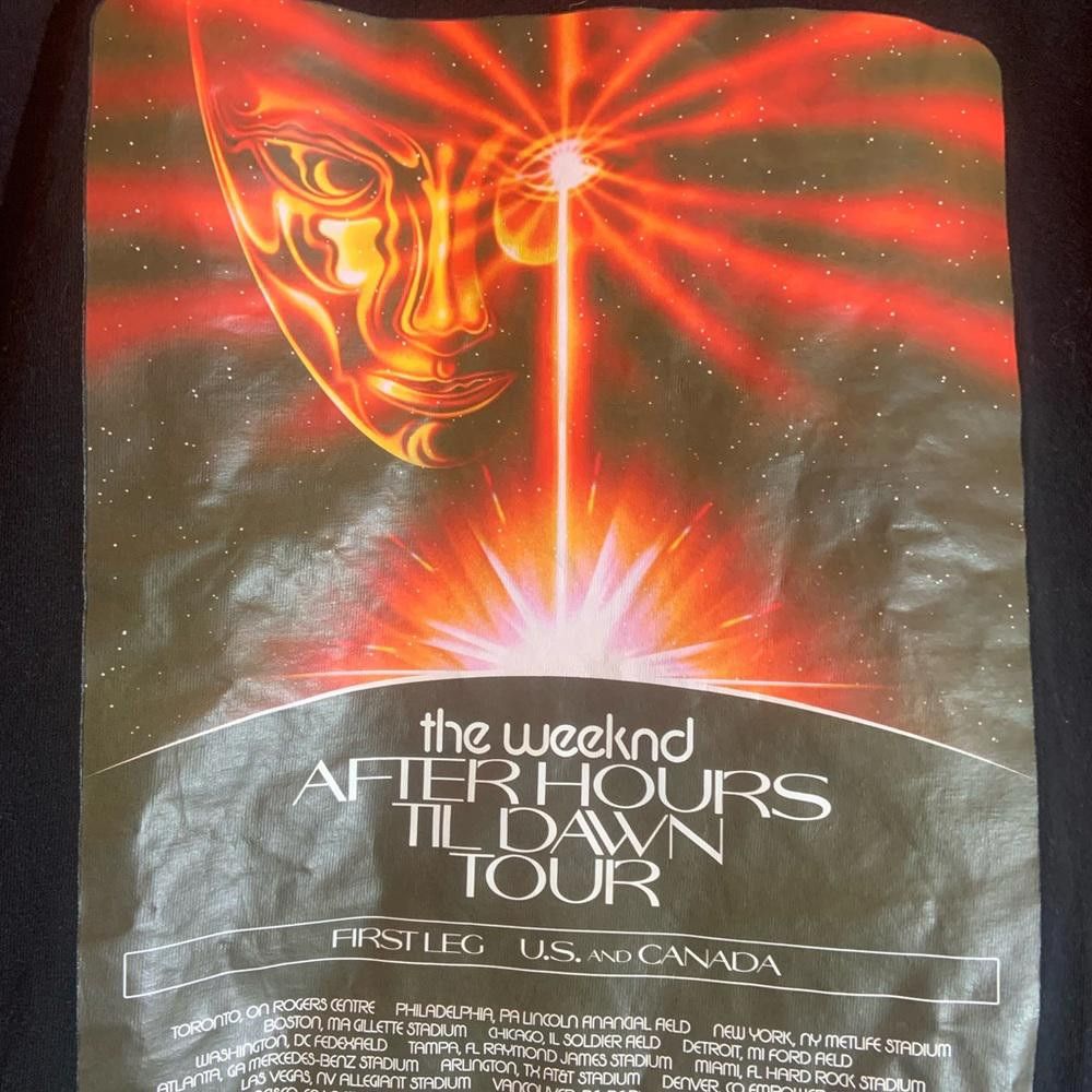 Designer The Weeknd small black graphic tour T-shirt | Grailed