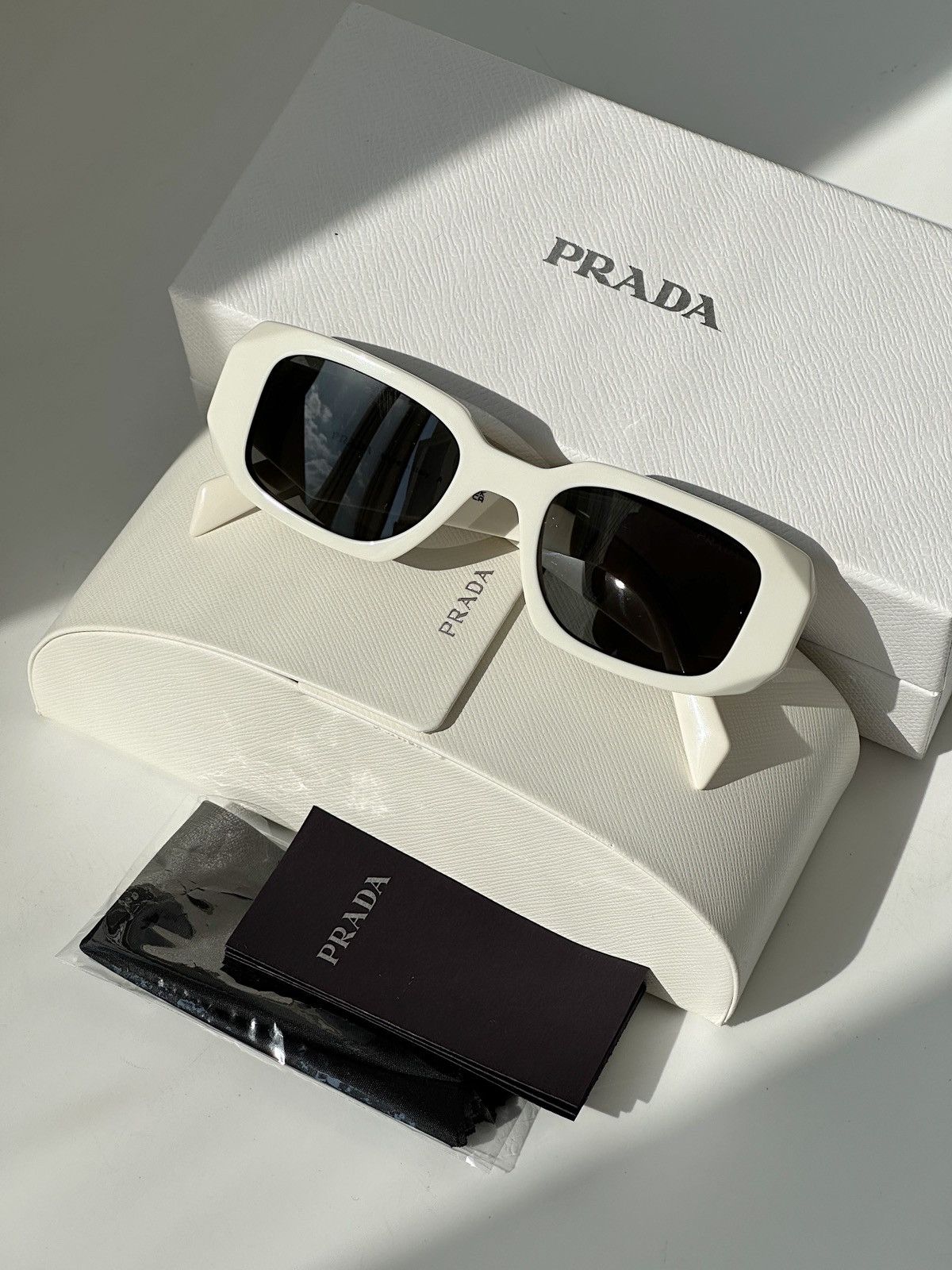 Raf Simons PRADA 2023 Symbole Sunglasses SPR17W runway y2k designer rap ...
