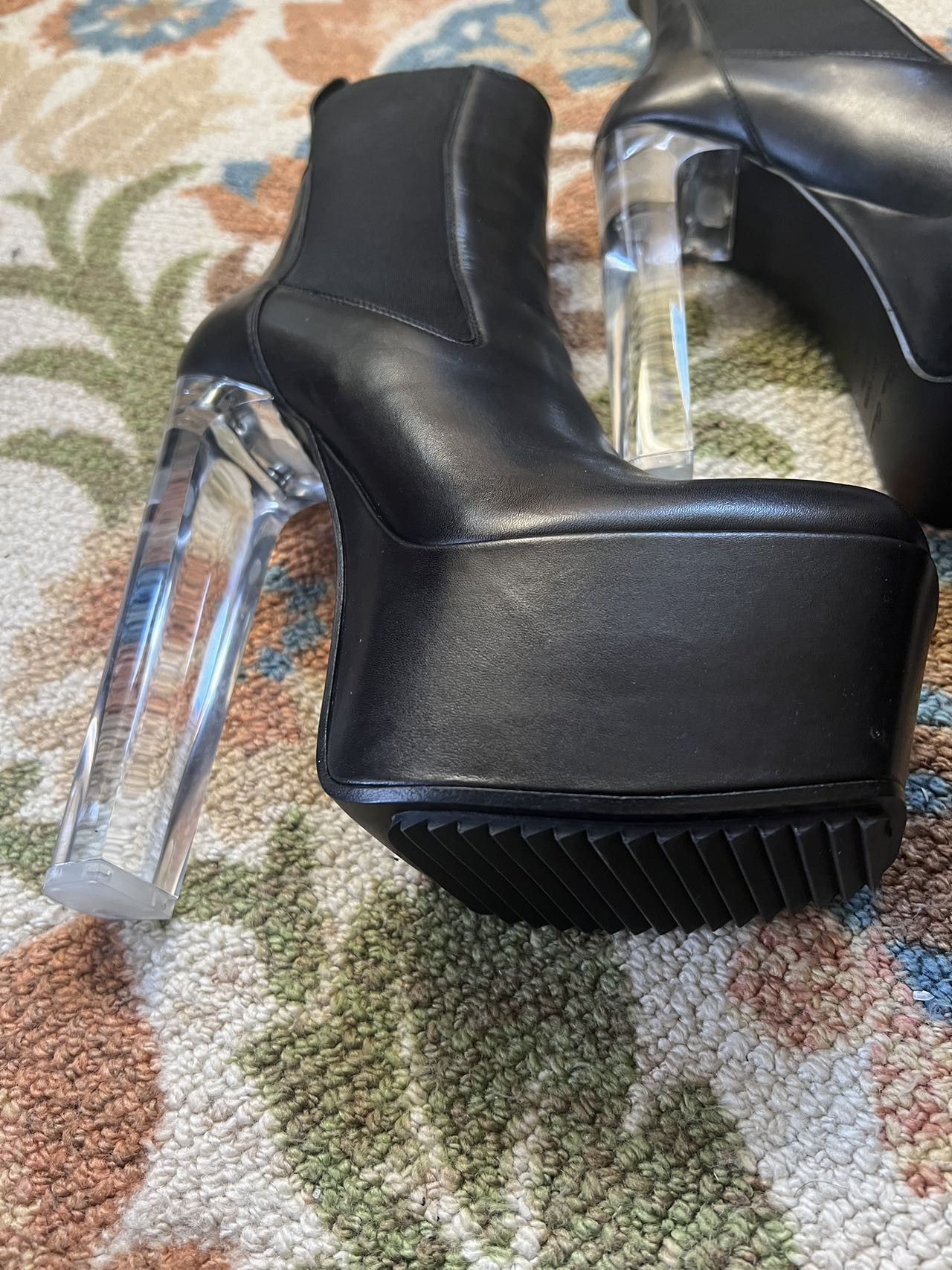 Rick Owens High Beatle Platform Boots | Grailed