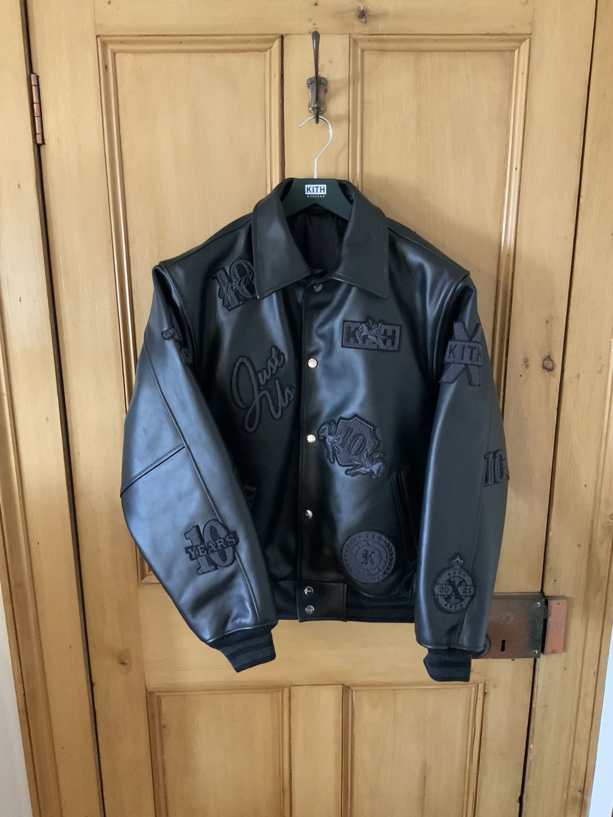 Kith Kith Monarch Leather Coaches Jacket | Grailed