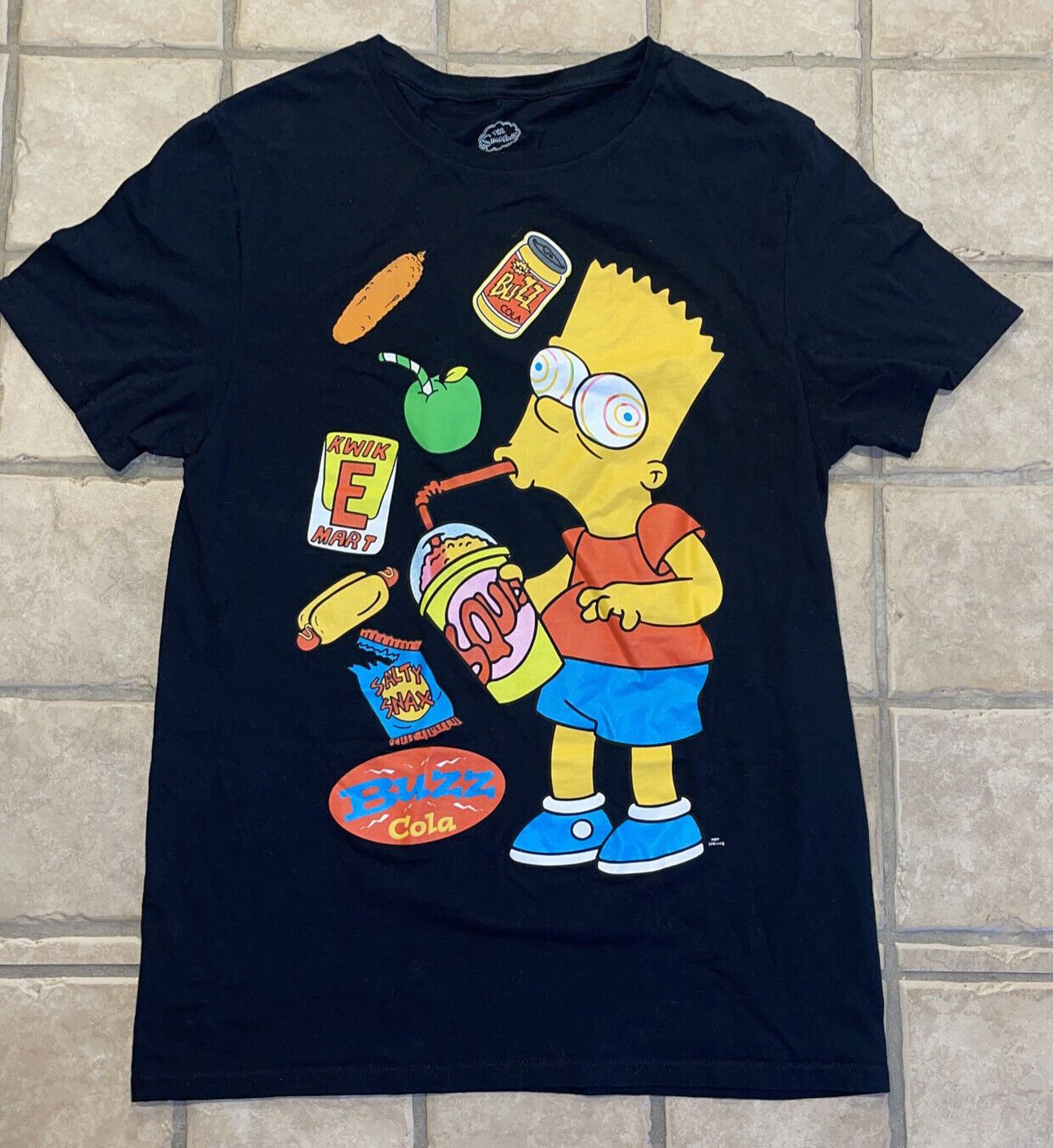 Fruit Of The Loom The Simpsons Bart Simpson Squishy Sugar Buzz T-Shirt ...