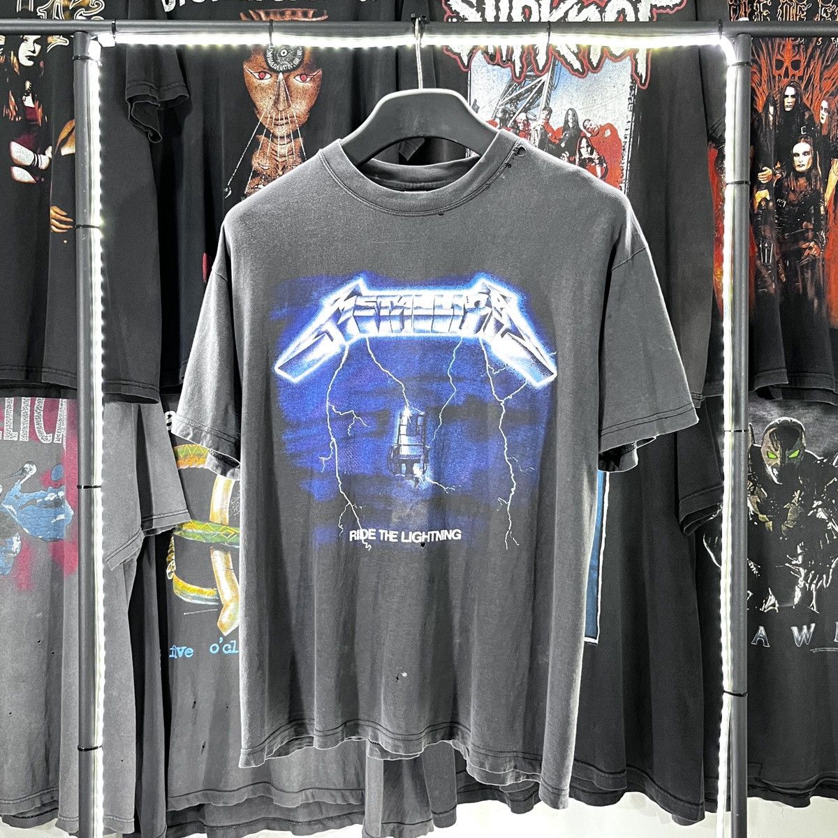 Band Tees × Metallica × Vintage Metallica Ride The Lightning ( Europe ...