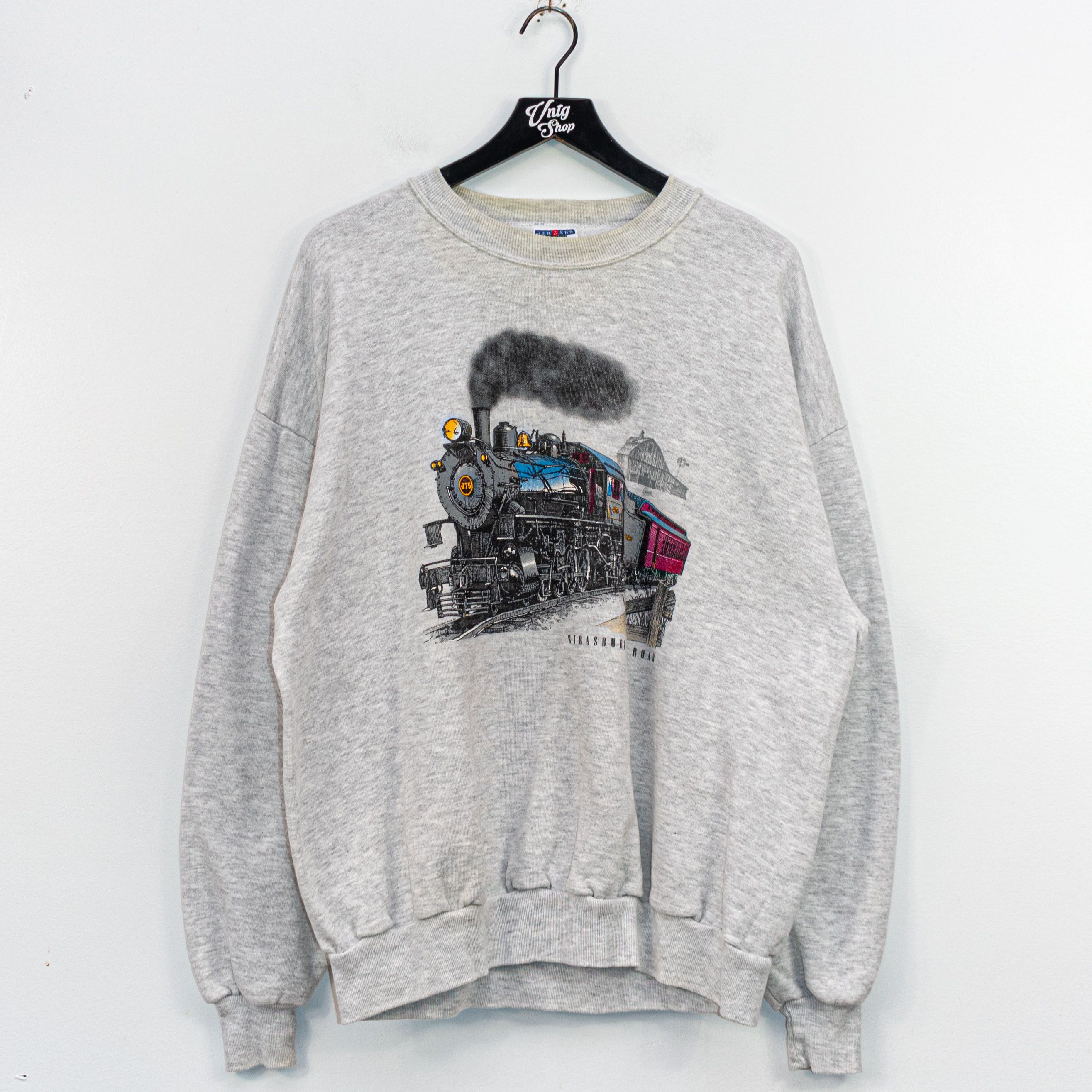 Vintage Strasburg Rail Road Train Sweatshirt XXL VTG 90s Art | Grailed